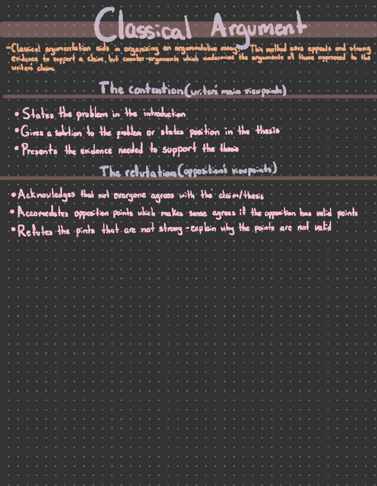 Classical Argument pg1 - Classical Argument - Classical argumentation ...