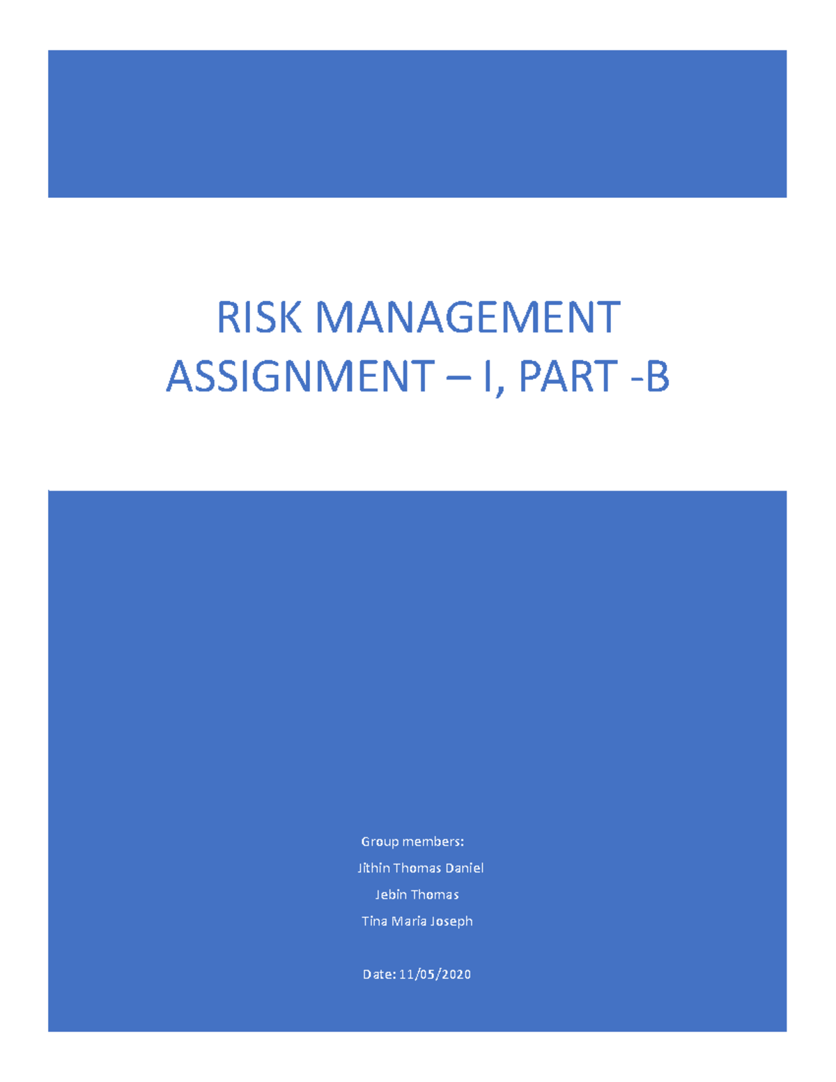 Risk Map - Mandatory - Group members: Jithin Thomas Daniel Jebin Thomas ...