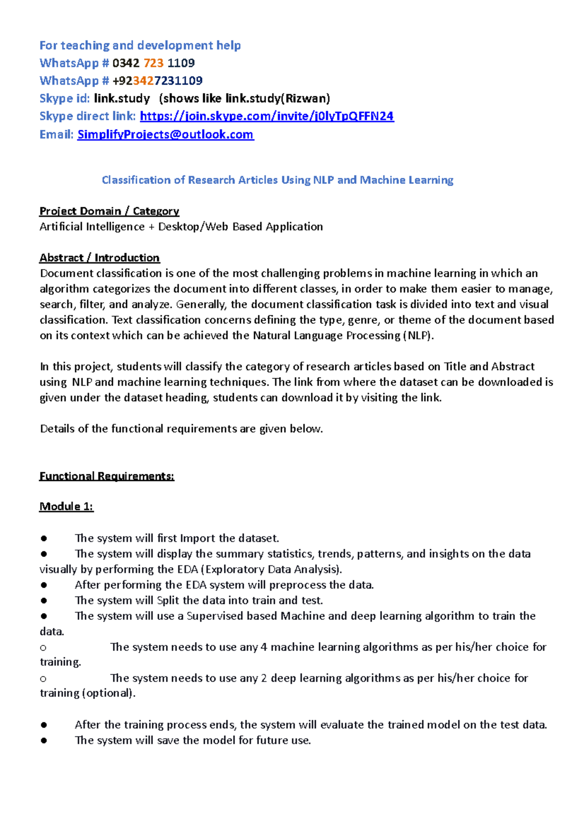 Classification of Research Articles Using NLP and Machine Learning ...