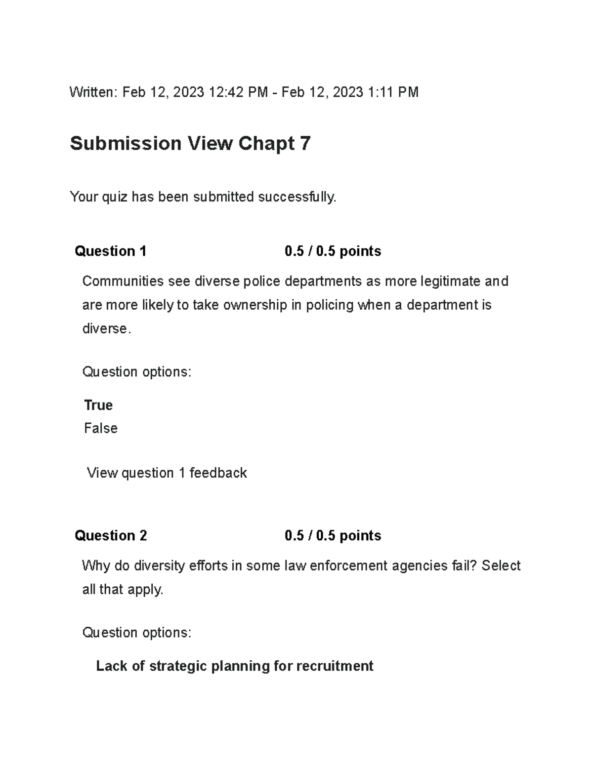 Chapter 7-1 Quiz - quiz - Written: Feb 12, 2023 12:42 PM - Feb 12, 2023 ...
