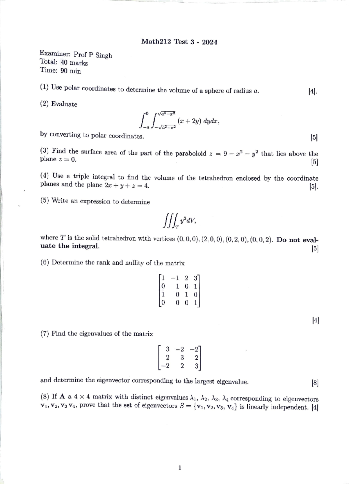 MATH212 Test 2 2024 - MATH212 - Studocu