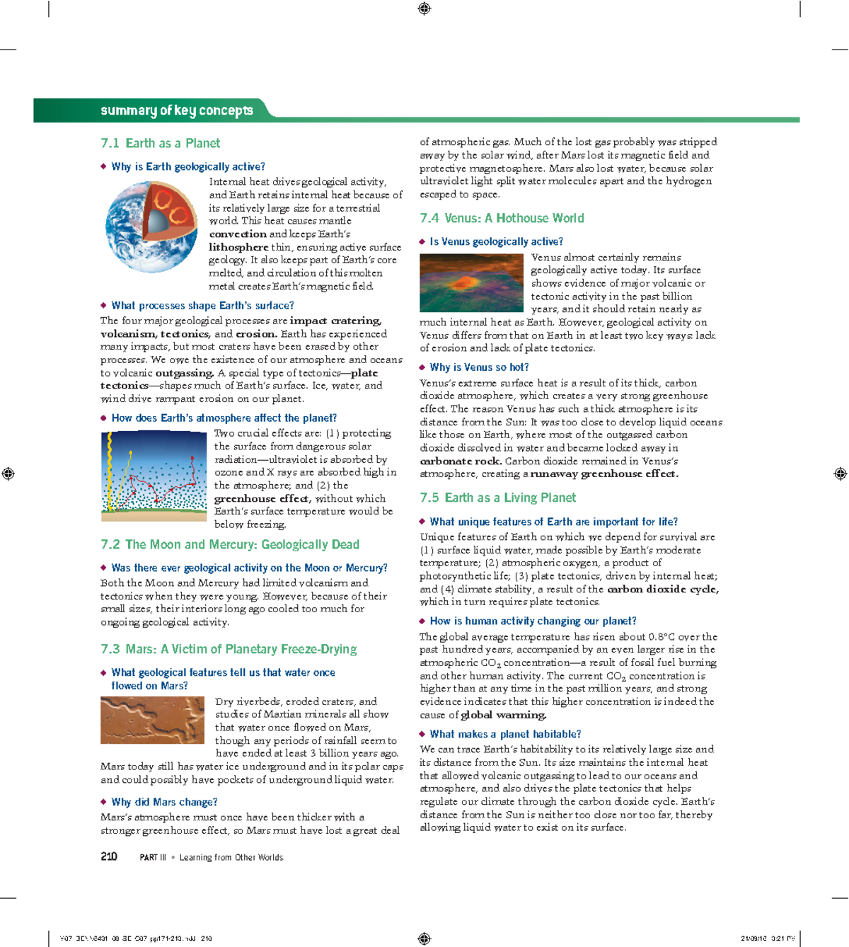 Chapter 7 Summary - 210 PART III • Learning from Other Worlds summary ...