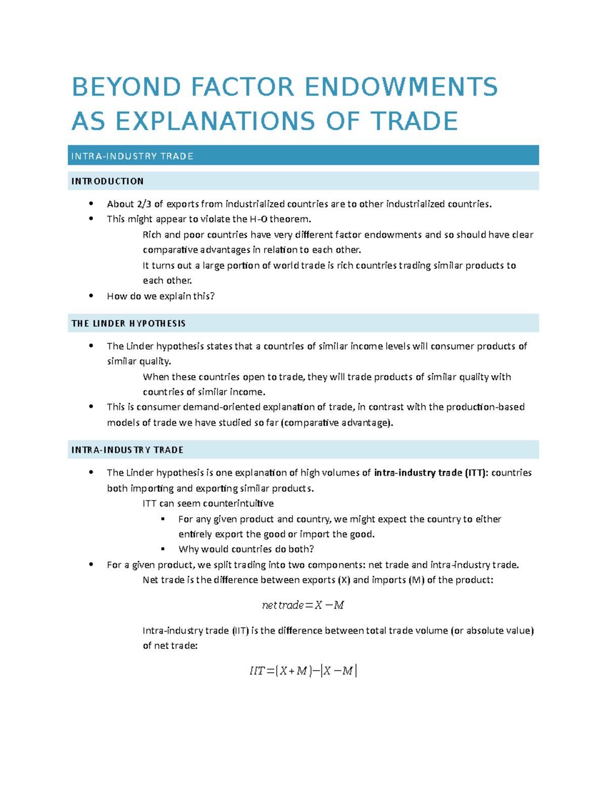 (5) Beyond Factor Endowments as Explanations of Trade - BEYOND FACTOR ...