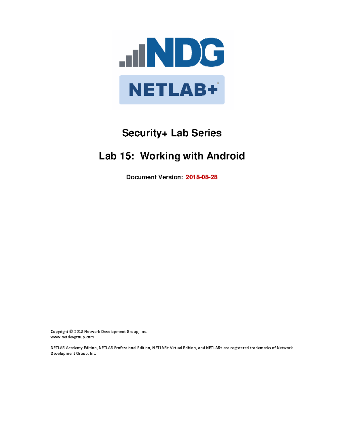 NDG Sec Plus Lab 15 for cyber security - c25990h2 - Studocu