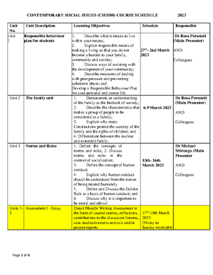 Course Reader 13 - Summary Contemporary Social Issues - COURSE READER ...