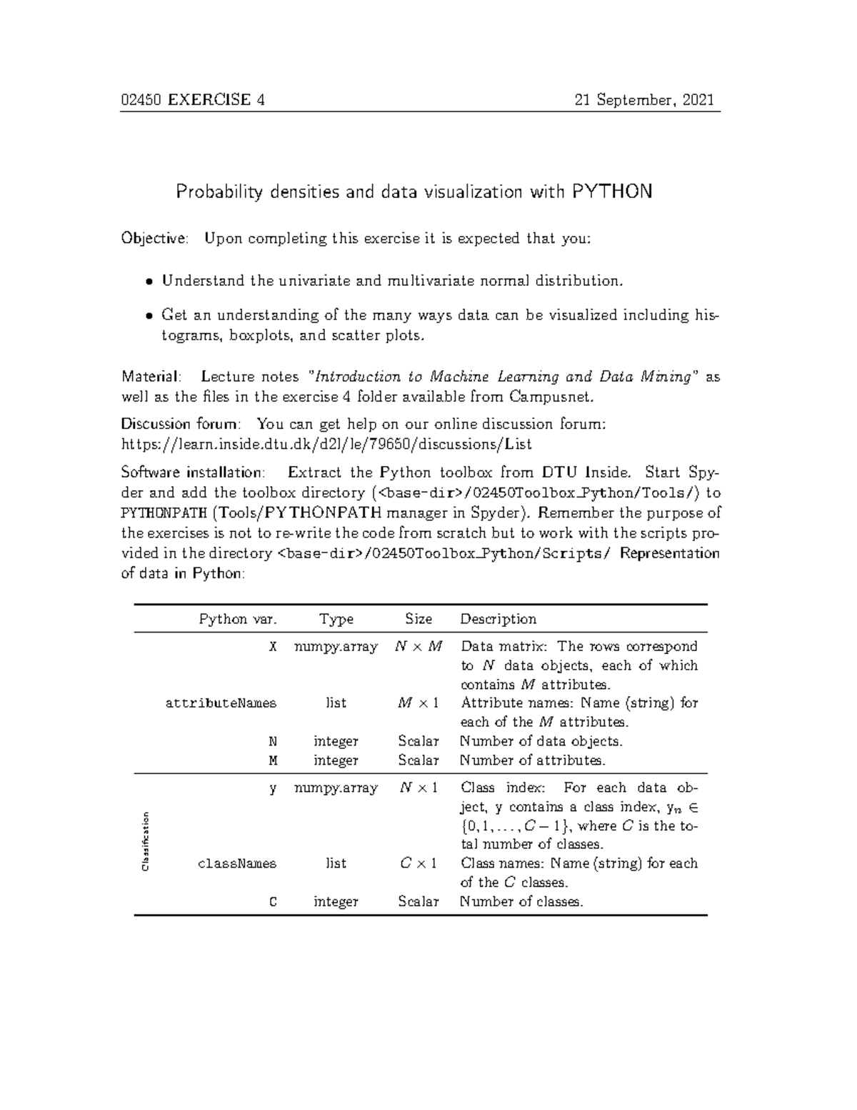 0 2450 ex4 Python - exercises 4 - Probability densities and data ...