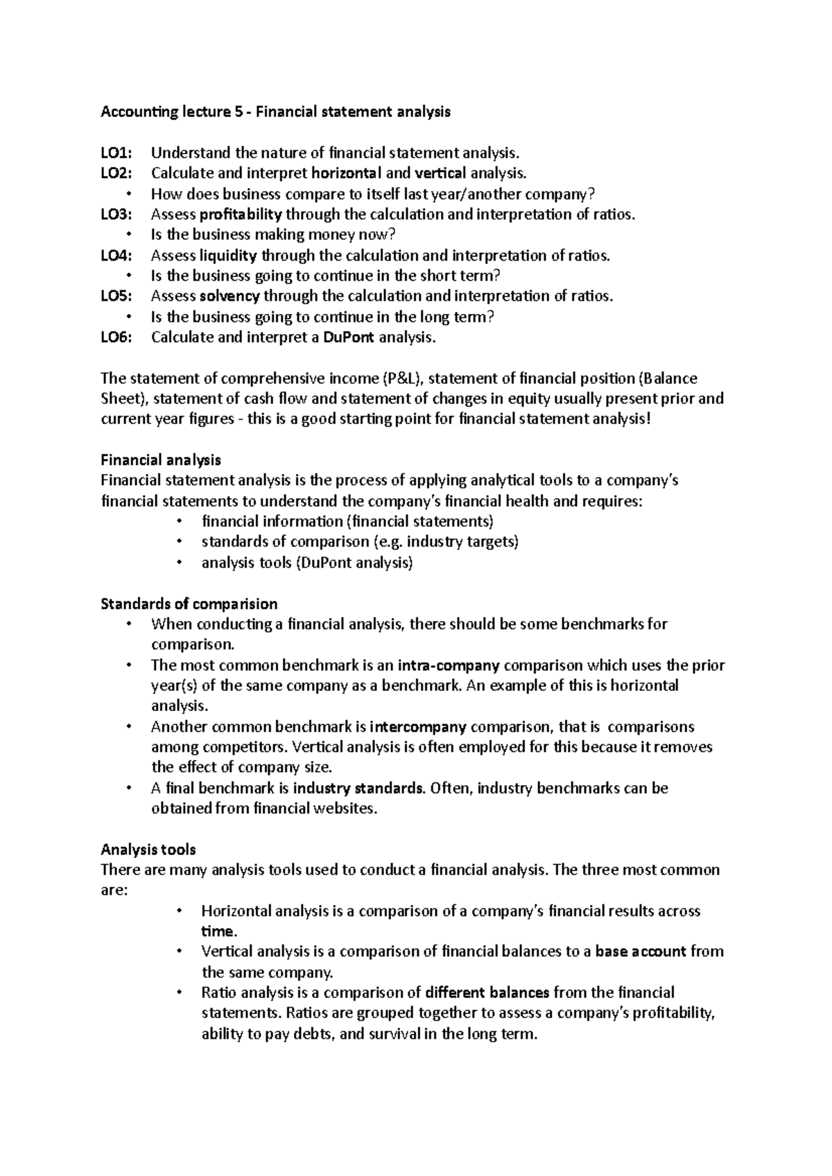 Accounting Lecture 5 LO2 Calculate And Interpret Horizontal And accounting-lecture-5-lo2-calculate-and-interpret-horizontal-and