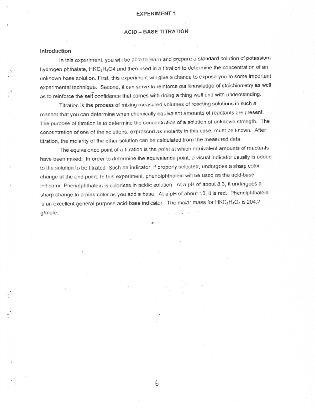 Experiment 1 - asd - Civil engineering - Studocu