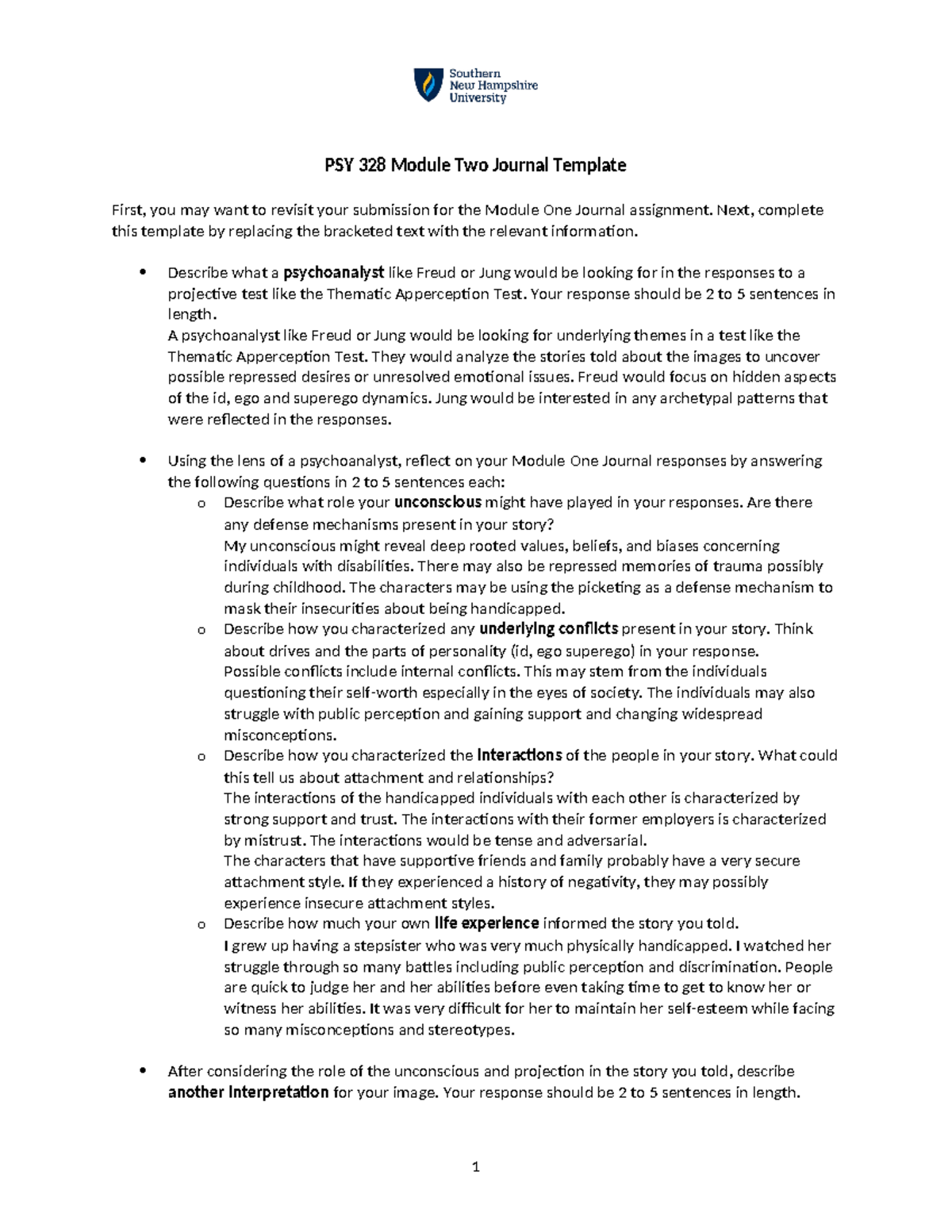 PSY328 Module Two Journal Completed - PSY 328 Module Two Journal ...