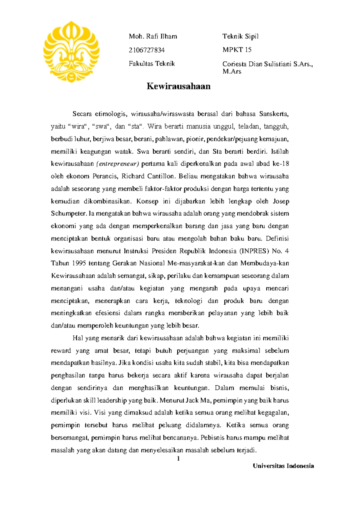 LTM 7 MPKT 15 Moh. Rafi Ilham 2106727834 - Moh. Rafi Ilham Teknik Sipil ...