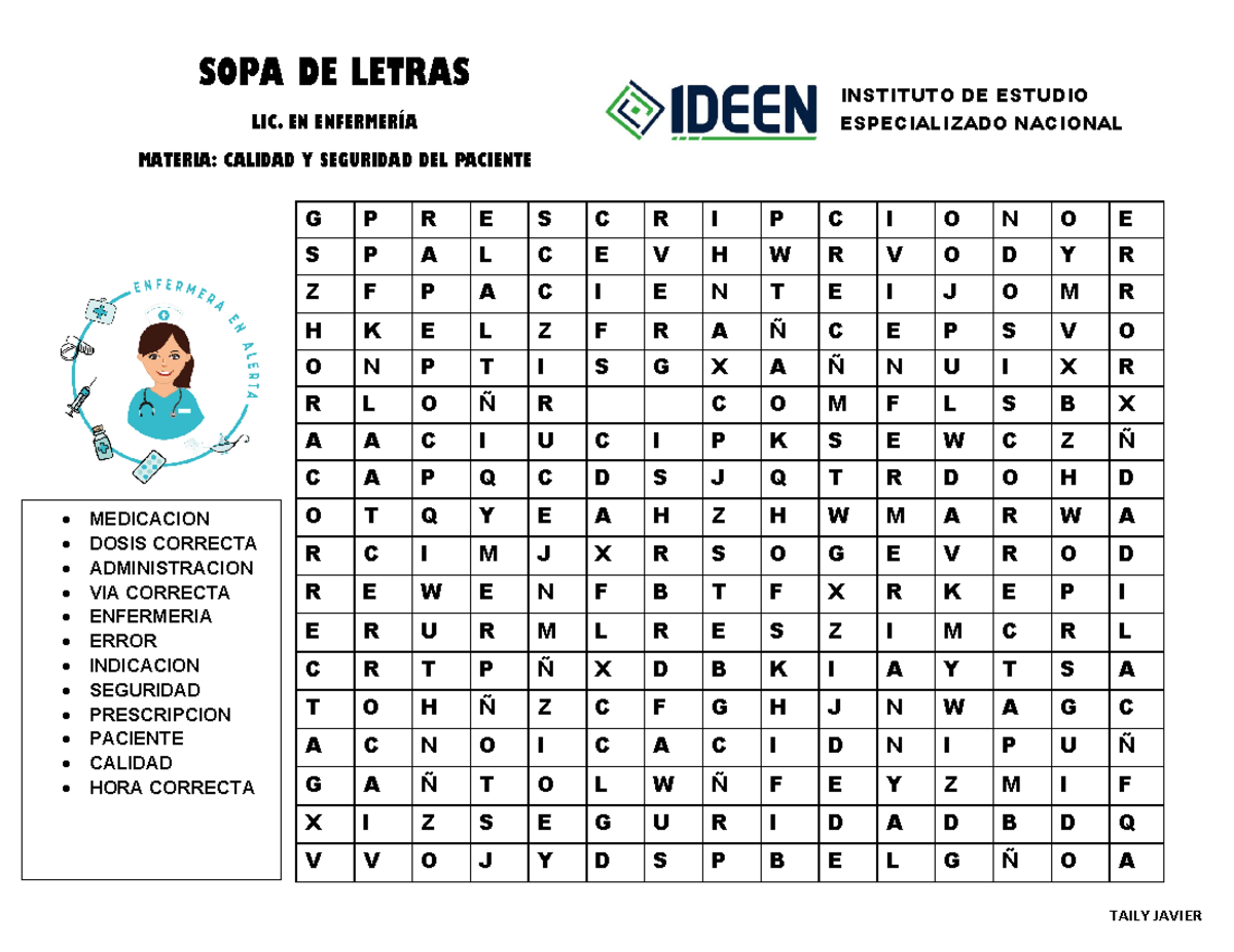 SOPA DE Letras ARI - apuntes de repaso - SOPA DE LETRAS LIC. EN ...