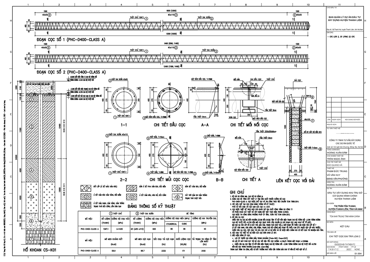 TTHC Chi tiết cọc 5 - OCcj - HẠNG MỤC C«ng ty TNHH T¦ VÊN X¢Y DùNG C ̧C Dù ̧N QUèC TÕ Add: số ...