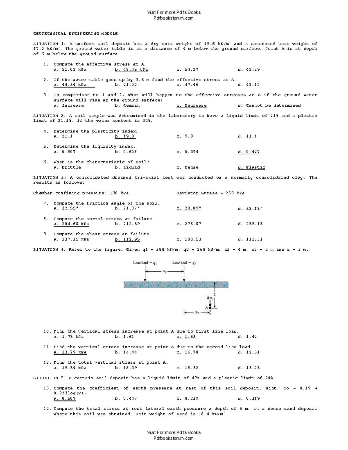 85 Geotechnical- Engineering- Refresher- Module - GEOTECHNICAL ENGINEERING MODULE SITUATION 1: A ...