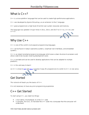 Cs201 final term subjectives solved with references by moaaz vustudy ...