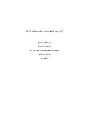 Module 4 Journal Entry - Summary - PSY Dominique James Module 4 Journal ...