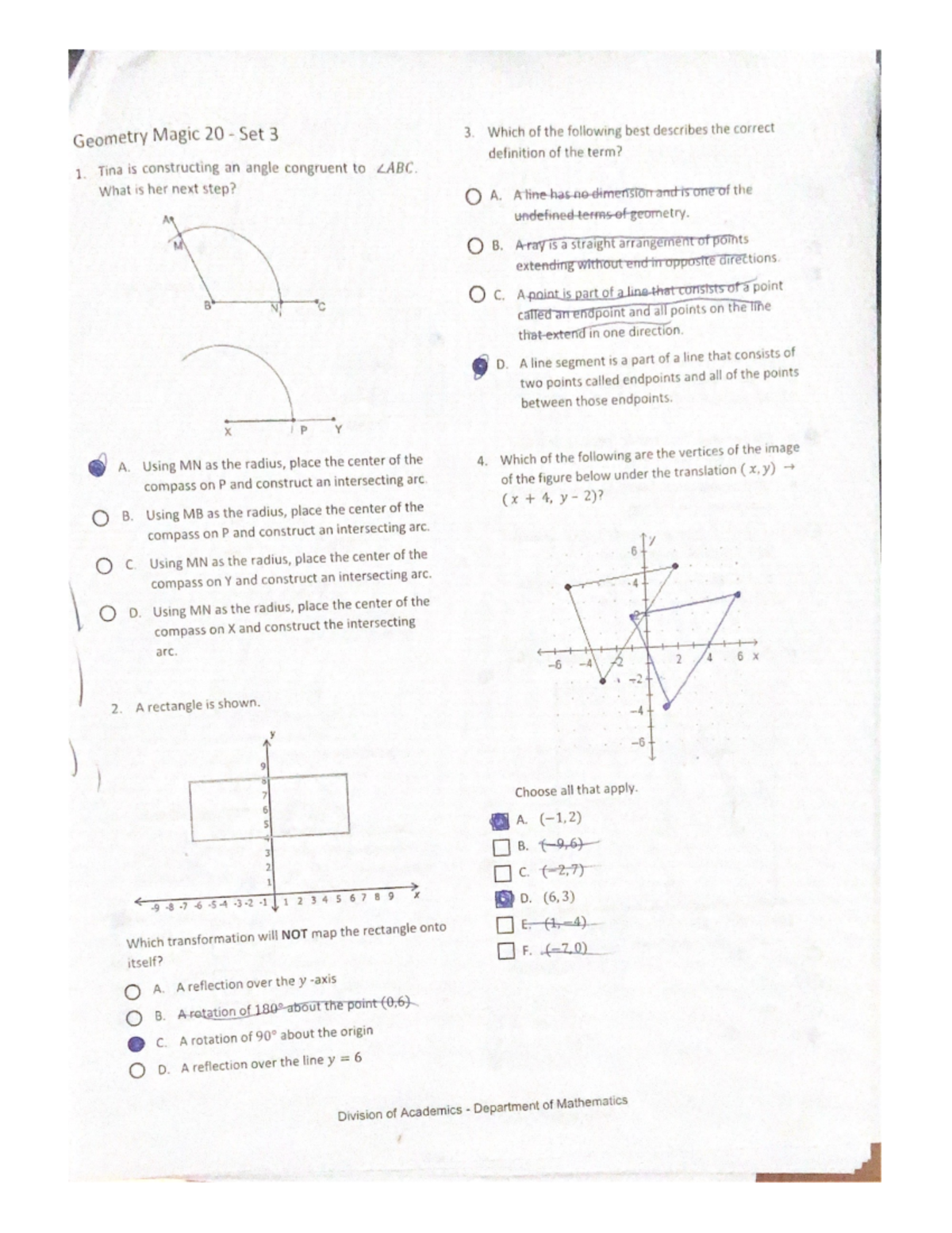 Geometry - Little work - Studocu