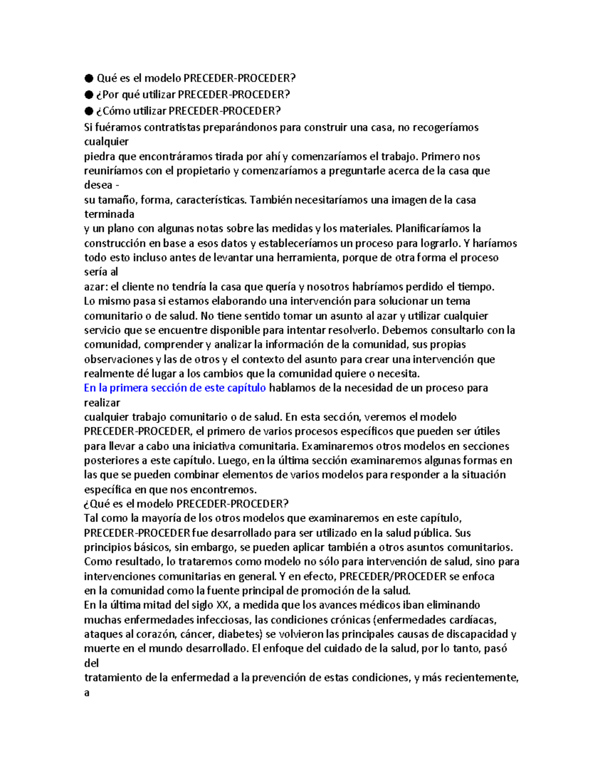 Qué es el modelo Preceder - Qué es el modelo PRECEDER-PROCEDER? ¿Por ...