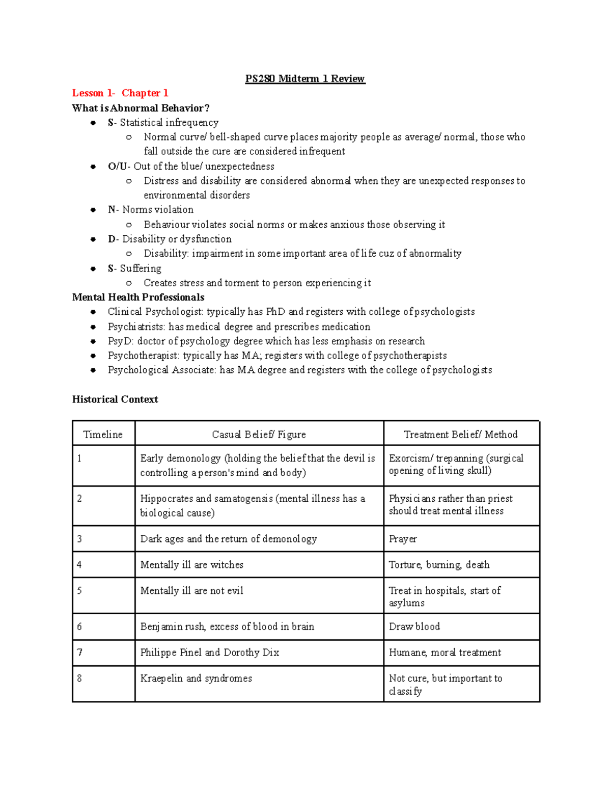 PS280 Midterm 1 Review - Mainly textbook material, online course with ...