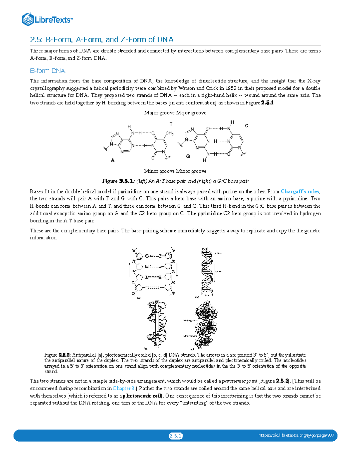 B-Form A-Form and Z-Form of DNA - 2.5 bio.libretexts/@go/page/ 2: B ...