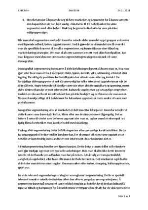 Eksamen Markedsføring og ledelse 2 - Introduksjon og forutsetninger for besvarelsen - Studocu