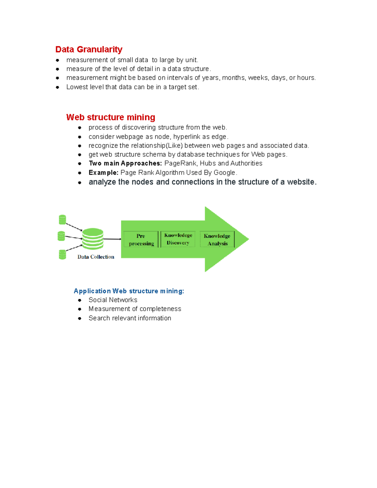 Datawarehousing-questions - Data Granularity measurement of small data ...