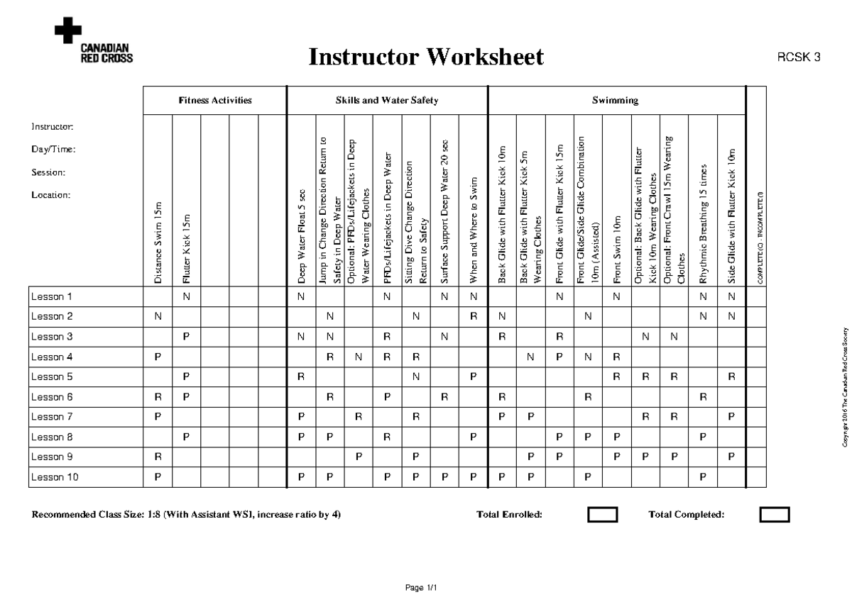 Worksheet RCSK 3 - Summary Physics 1080 - Instructor Worksheet RCSK 3 ...