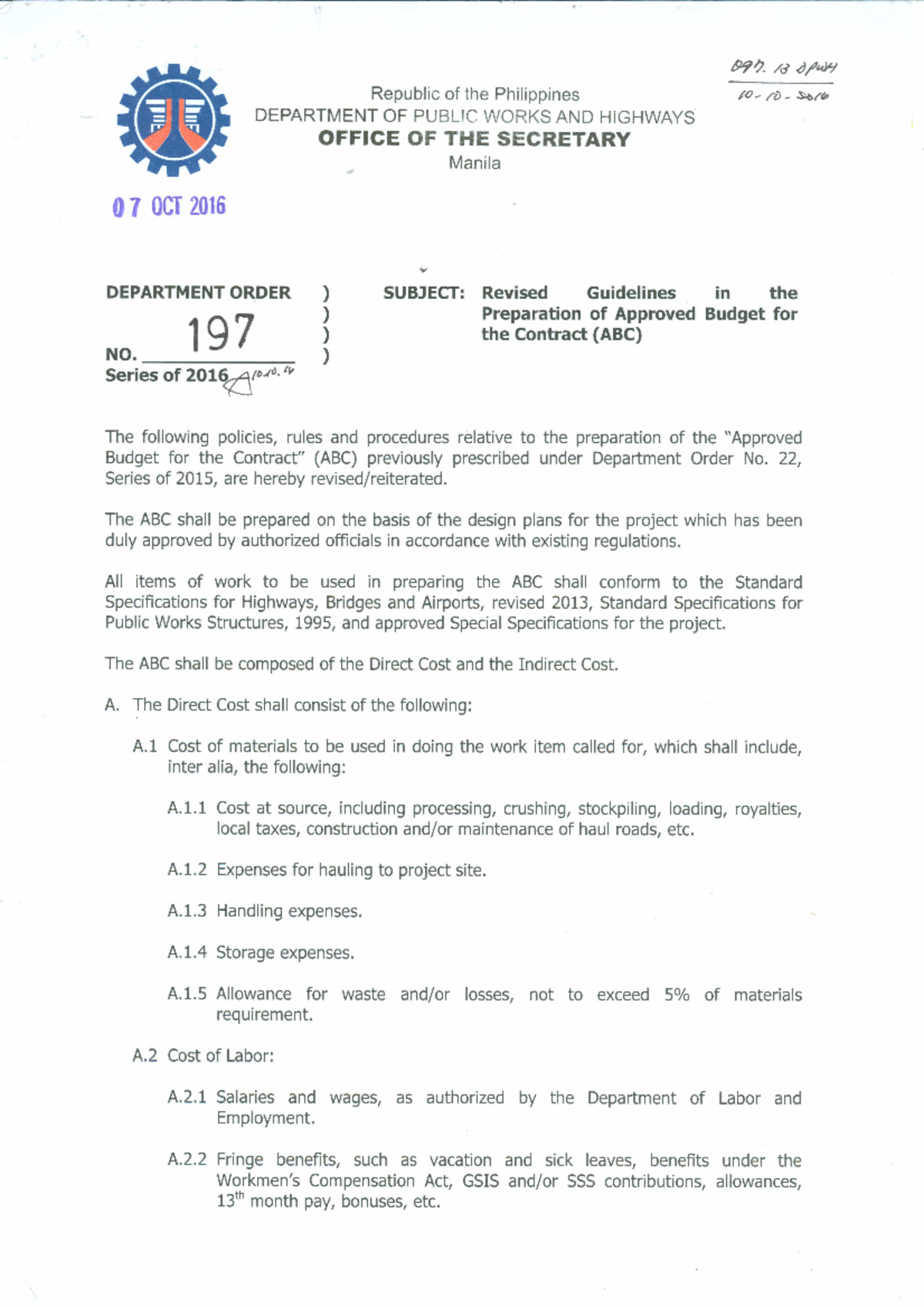 DO 197 s2016 ABC - Guidelines and Training Materials for Detailed ...