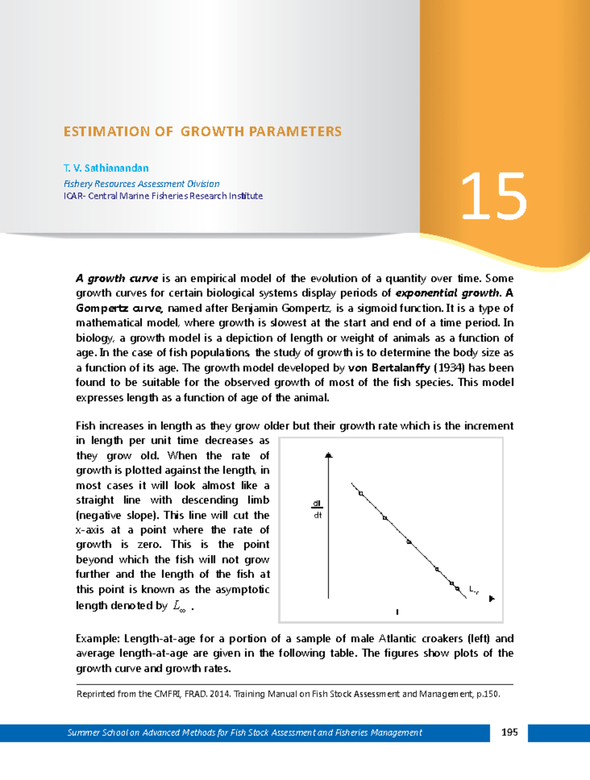 15-Estimation of growth parameters - ESTIMATION OF GROWTH PARAMETERS T ...