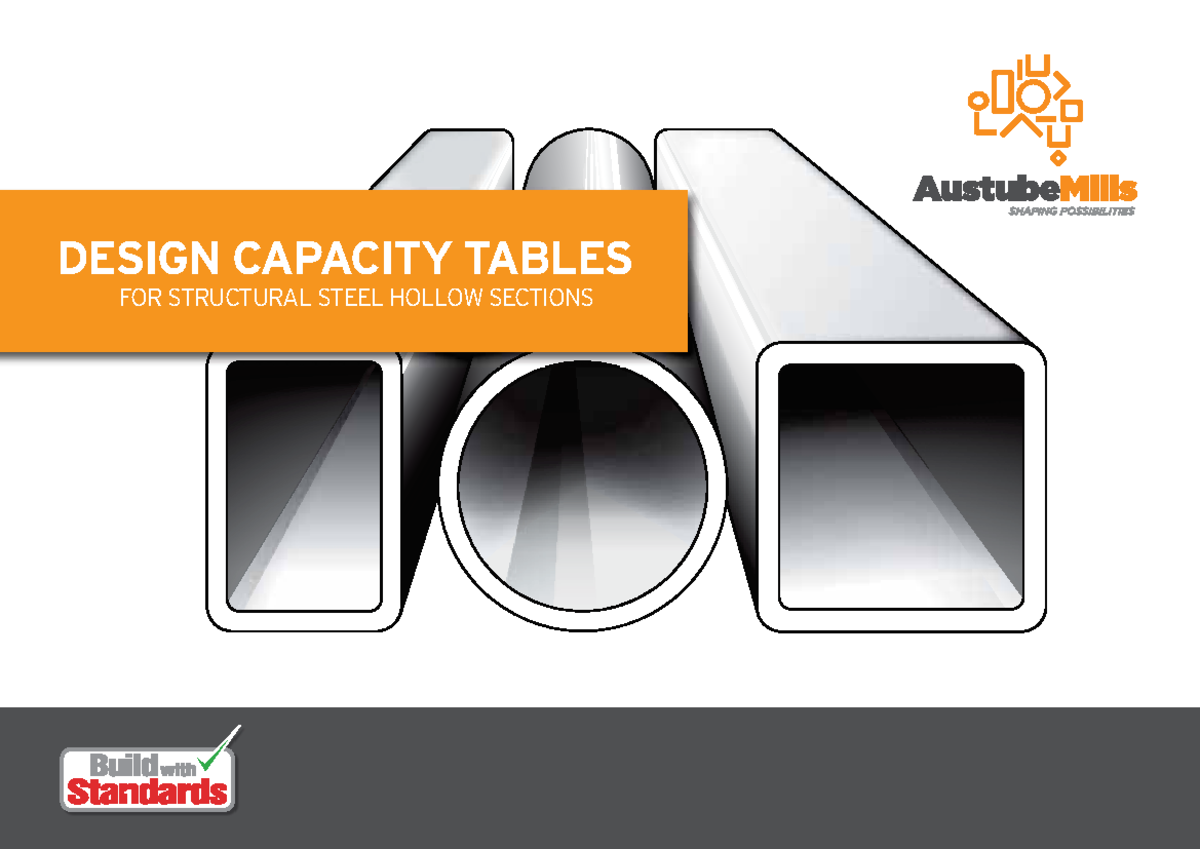 CLosed Sections Capacity Tables Australia atm dct sshs aug13 - DESIGN ...