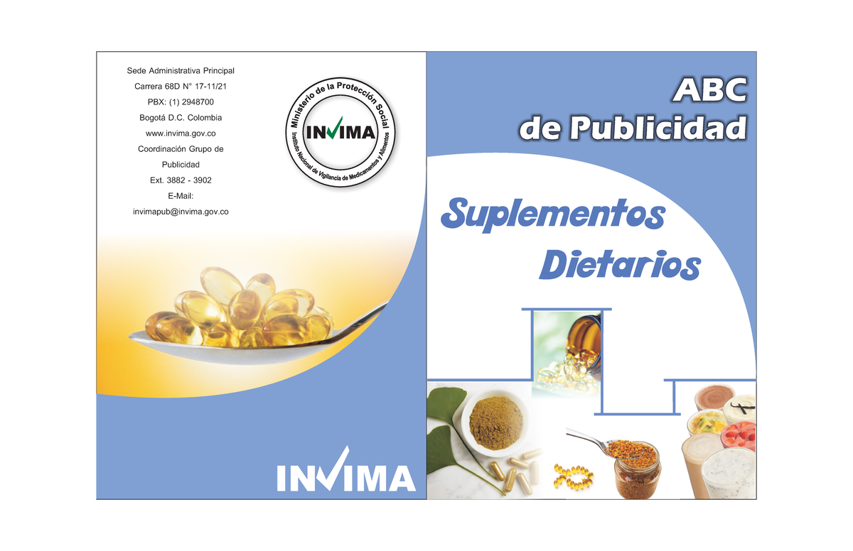 ABC Publicidad de suplementos dietarios - l aP r o t e c d e c i i o ó ...