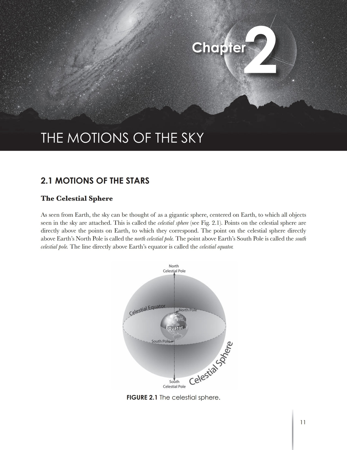 Fundamentals of COLLEGE ASTRONOMY Book - Chap 2 - THE MOTIONS OF THE ...