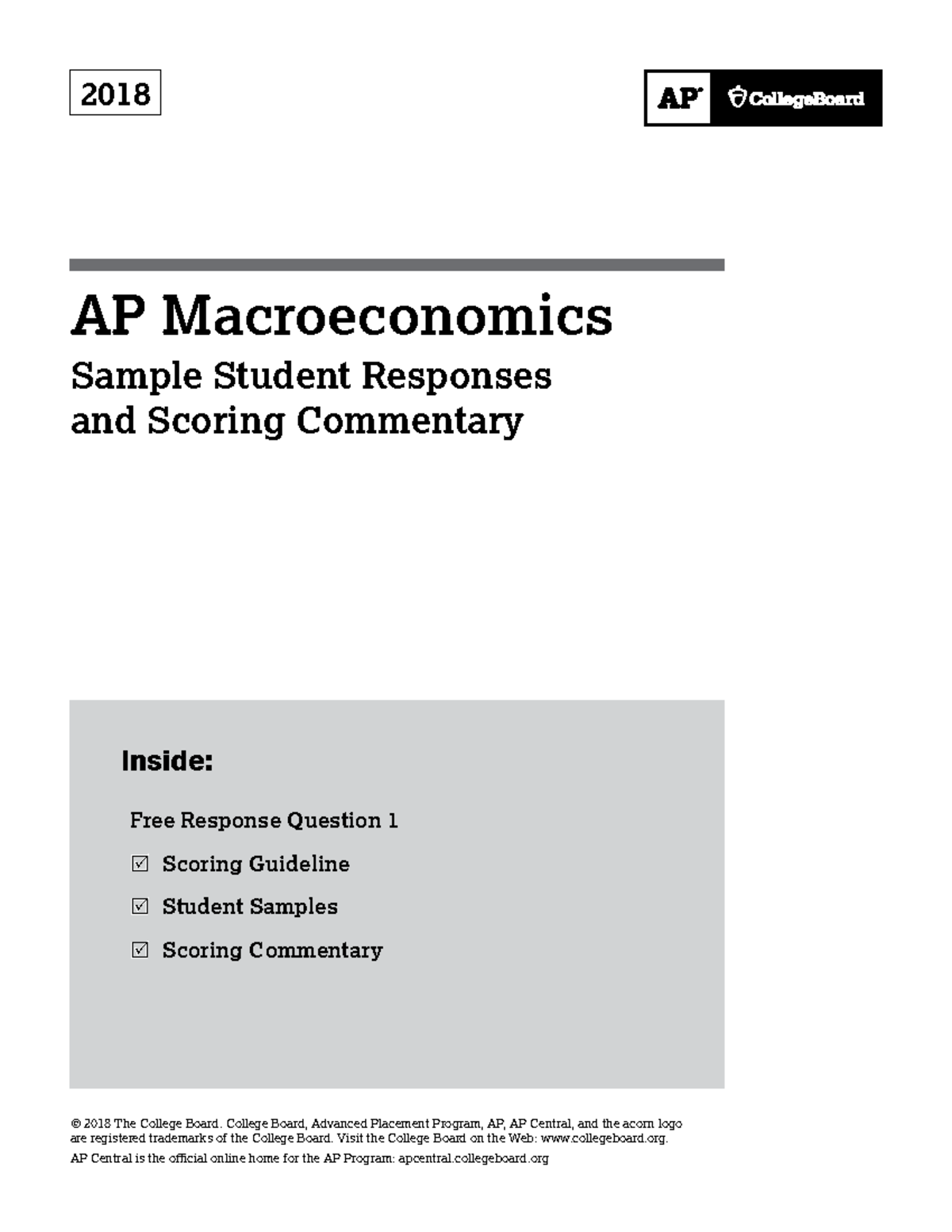 Ap18-macroeconomics-q1 - 2018 AP Macroeconomics Sample Student ...