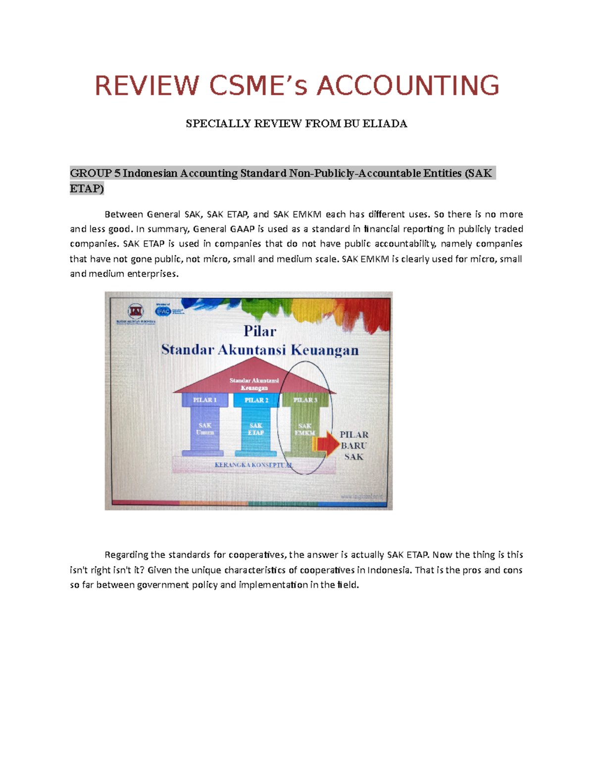 Review CSME Accounting - REVIEW CSME’s ACCOUNTING SPECIALLY REVIEW FROM ...