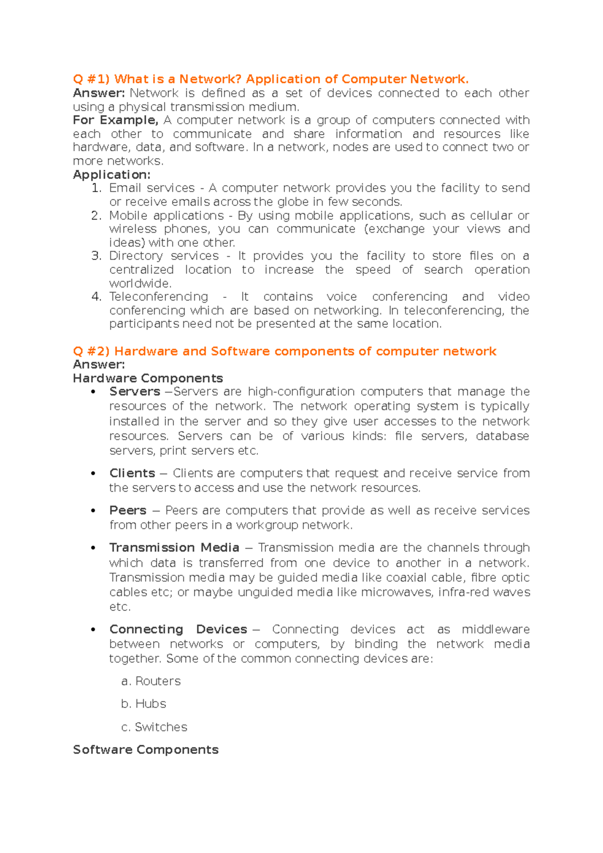 Computer Network Viva Question & Answers For Mumbai University Students ...