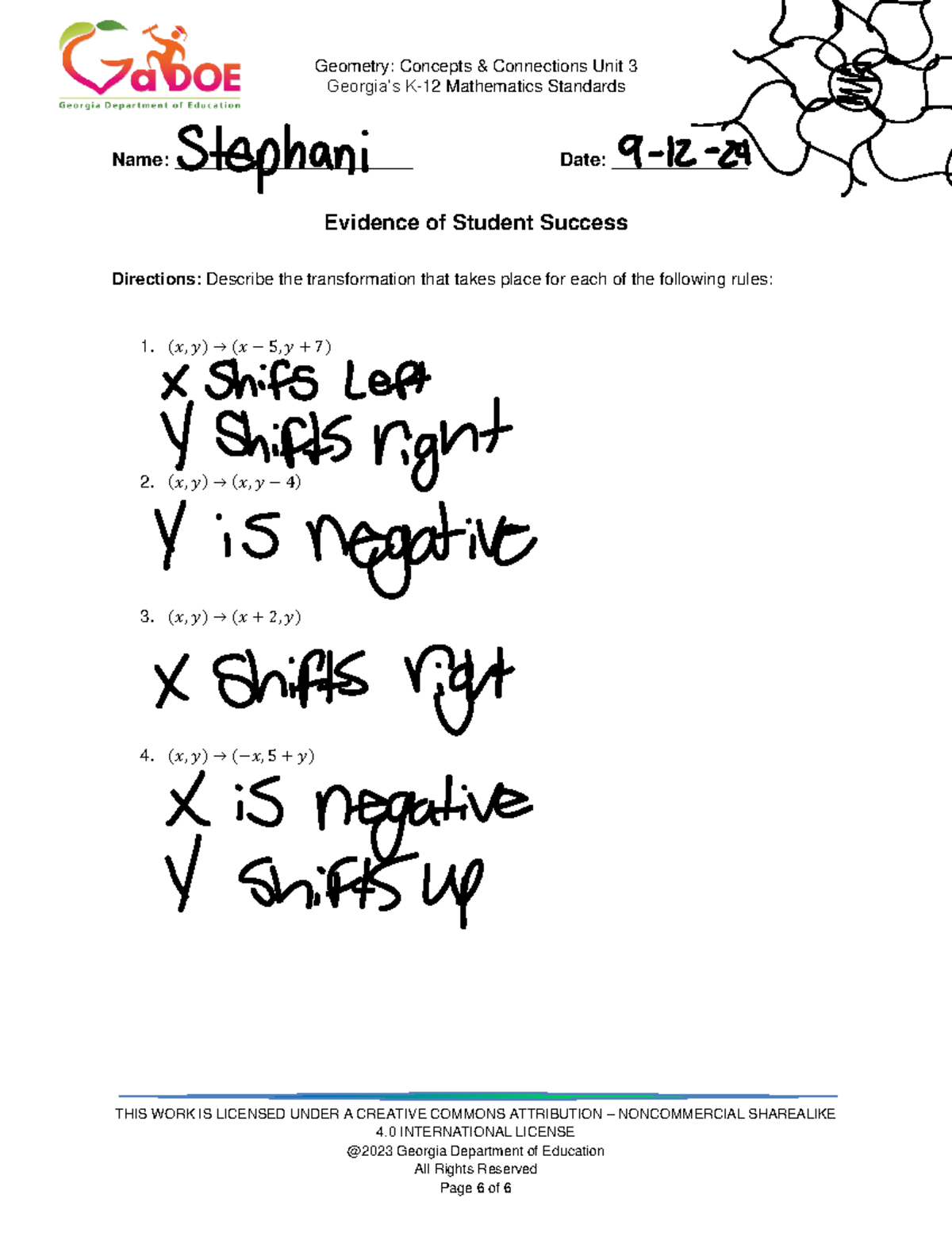 Coordinating-Translations-Formative - Geometry: Concepts & Connections ...