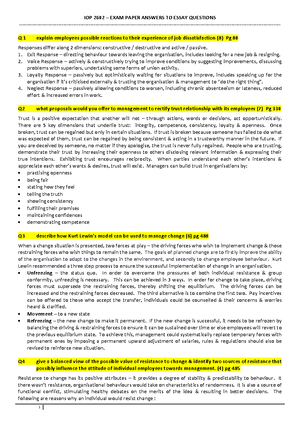 IOP2602 MCQ 1 - IOP MCQ QUESTIONS The field of study that investigates ...