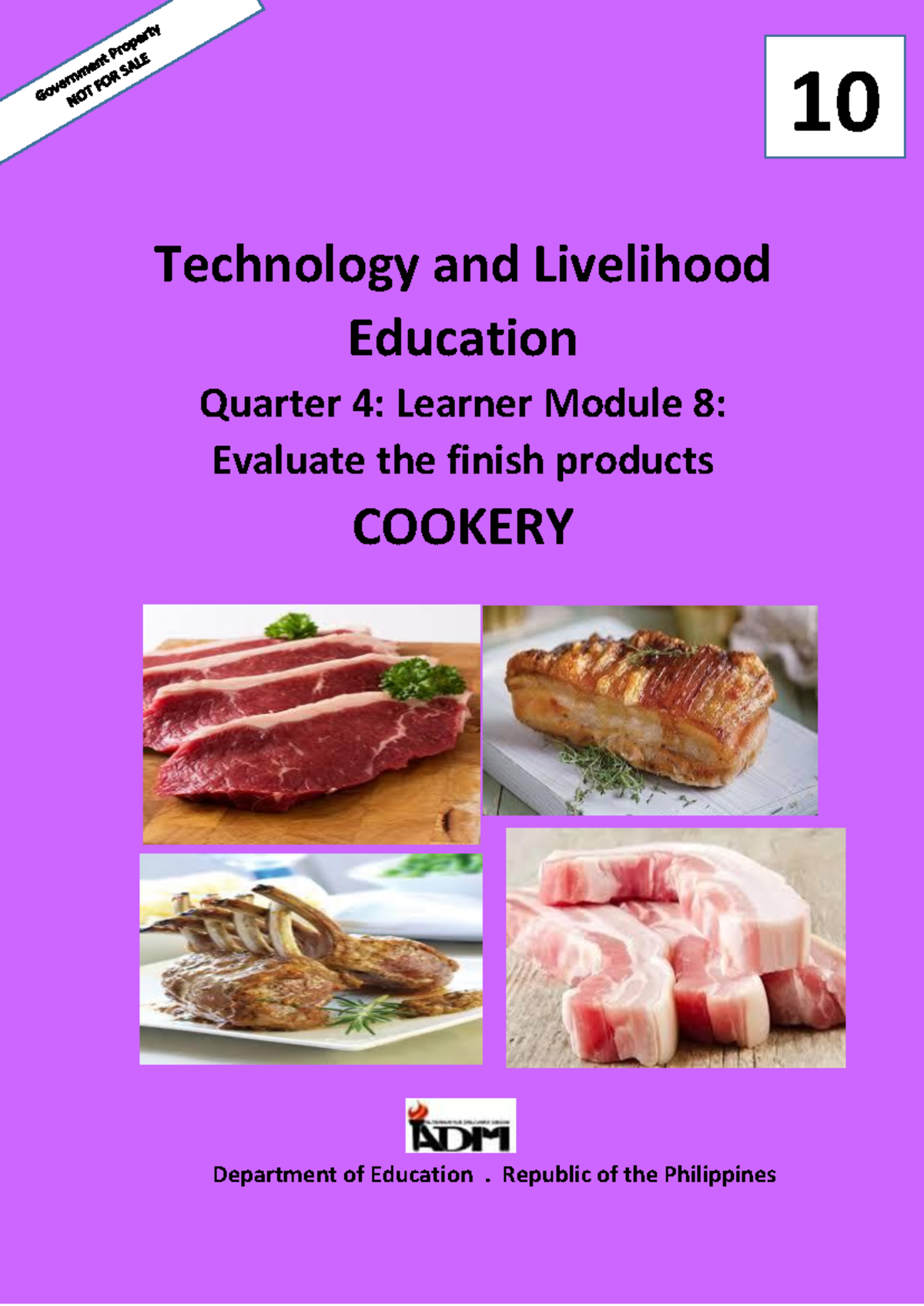 TLE 10 Cookery Q4 Module 8 - Department of Education. Republic of the ...