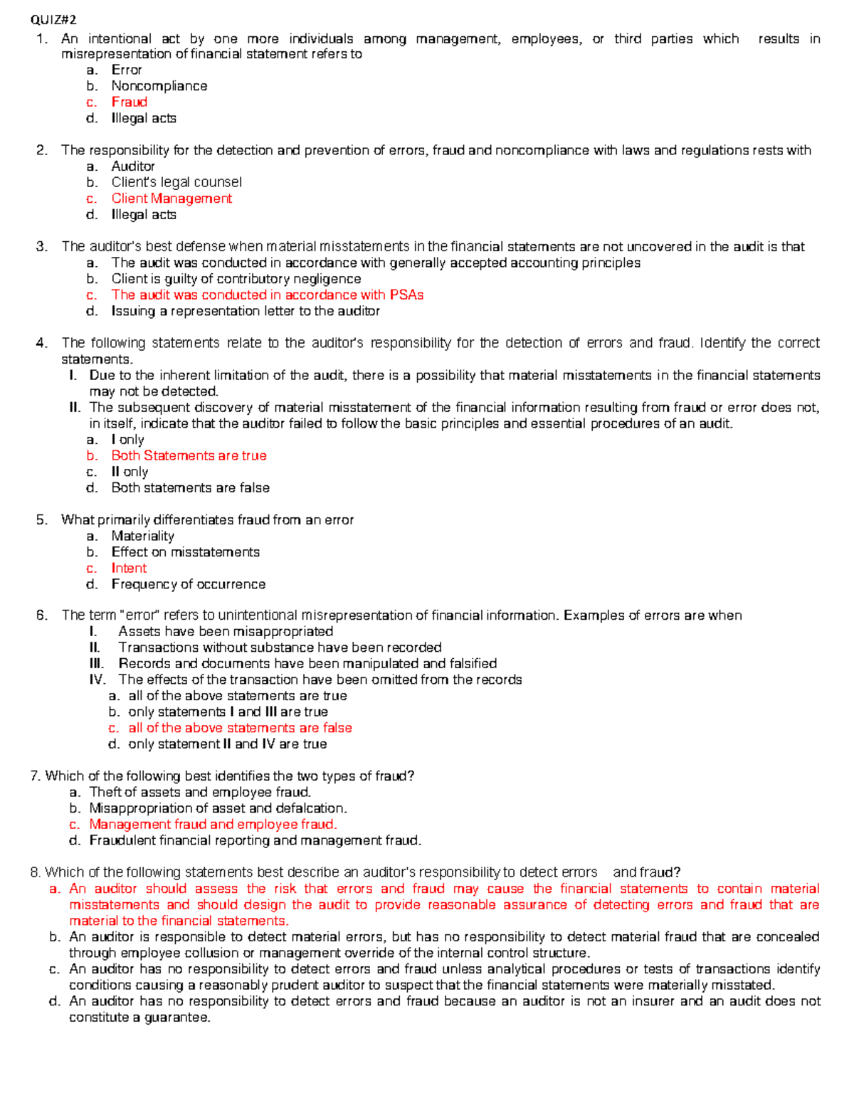 Auditing Theory - Audit Planning - Audit Evidence - Accounting - Studocu