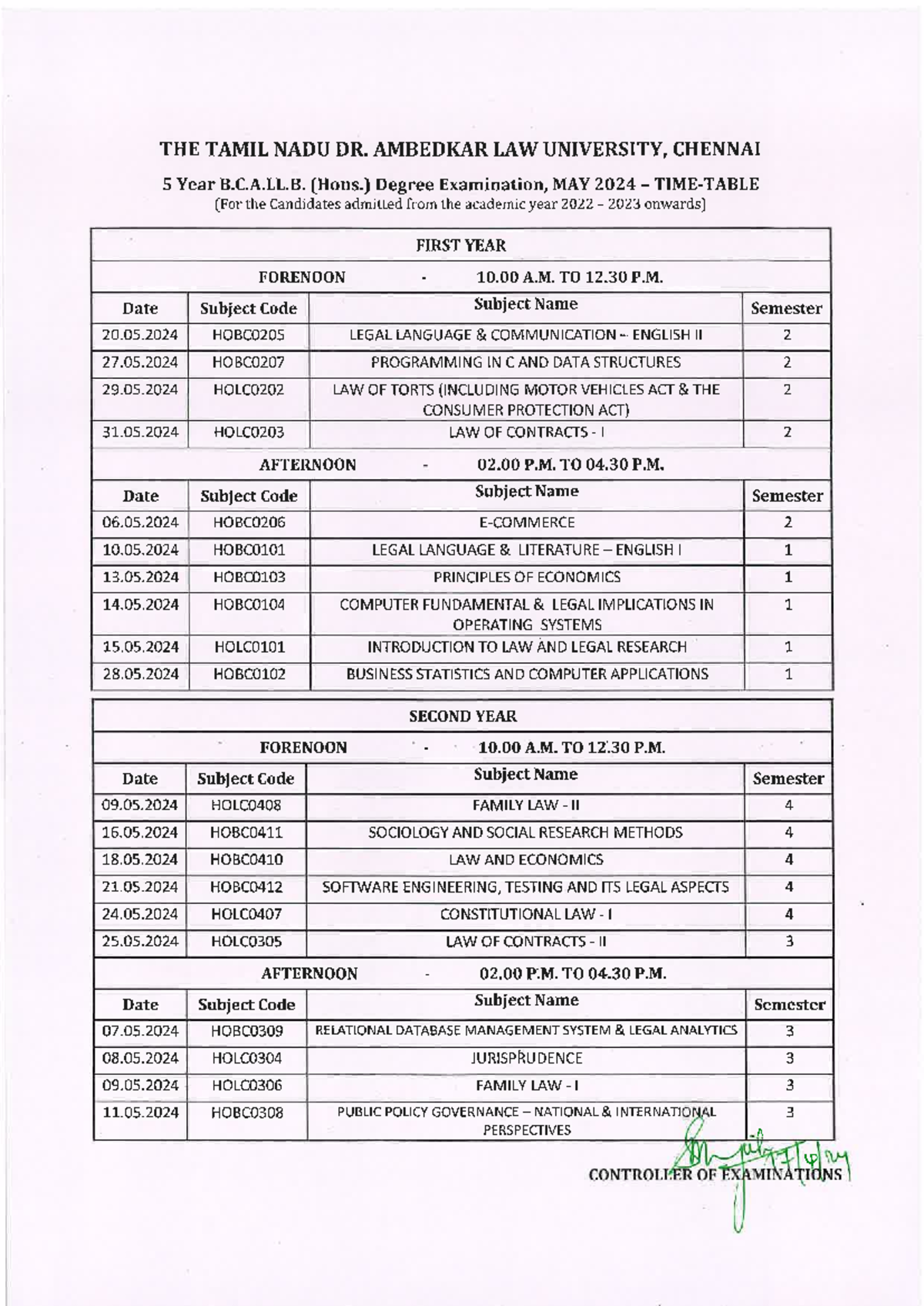 BCA Timetable - Neer ne - Mathematics: Analysis and Approaches HL - Studocu