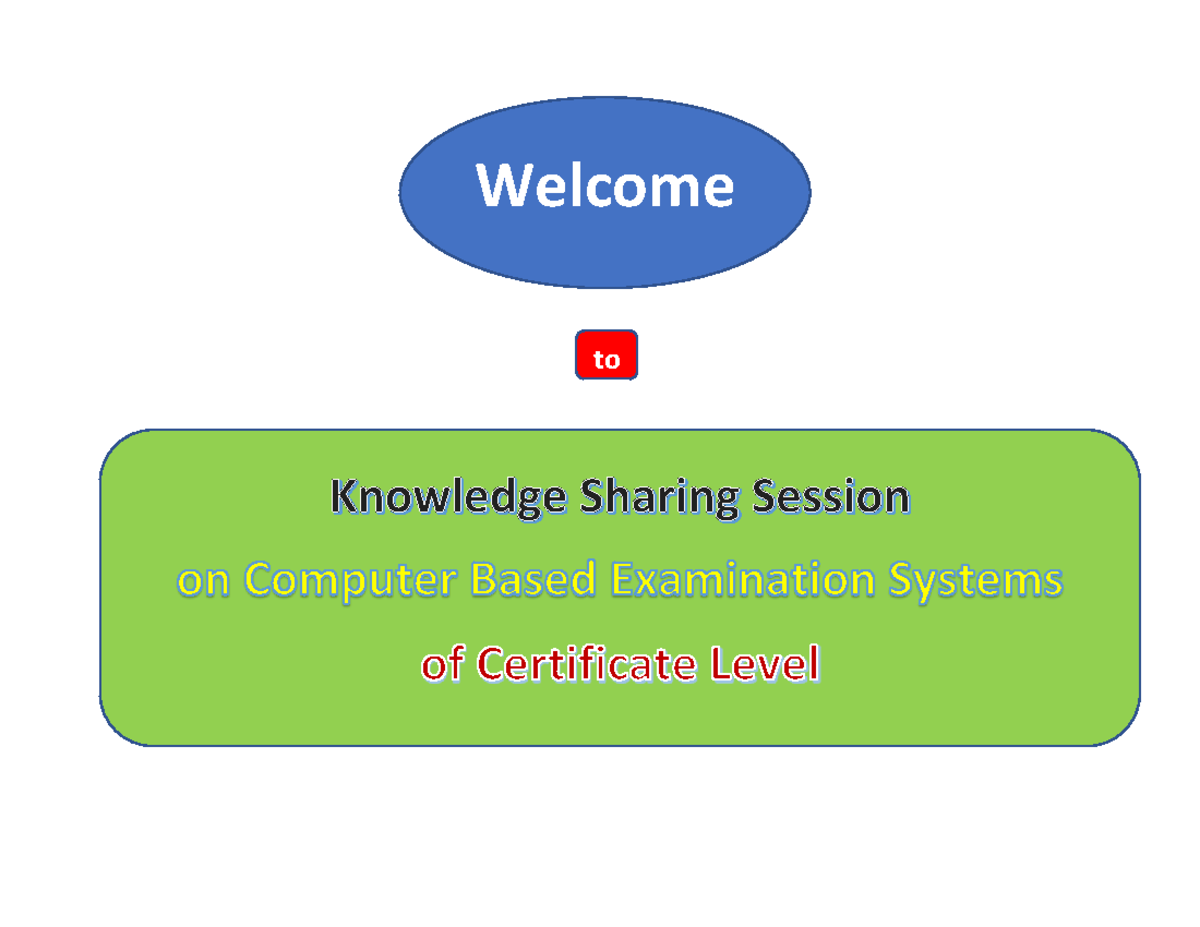 Computer Based Exam of Certificate Level - Welcome to Step 1 : Open ...