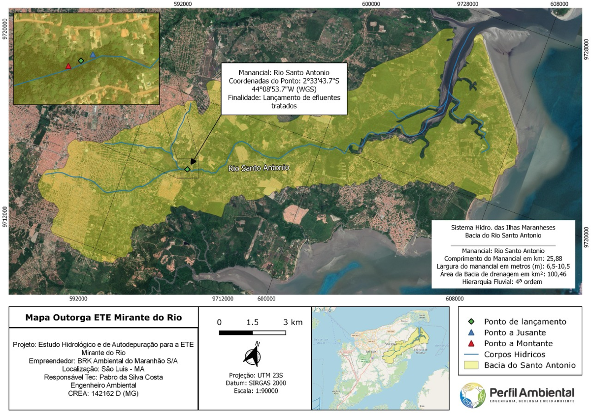 MAPA RIO Santo Antonio - Hidrologia - Studocu
