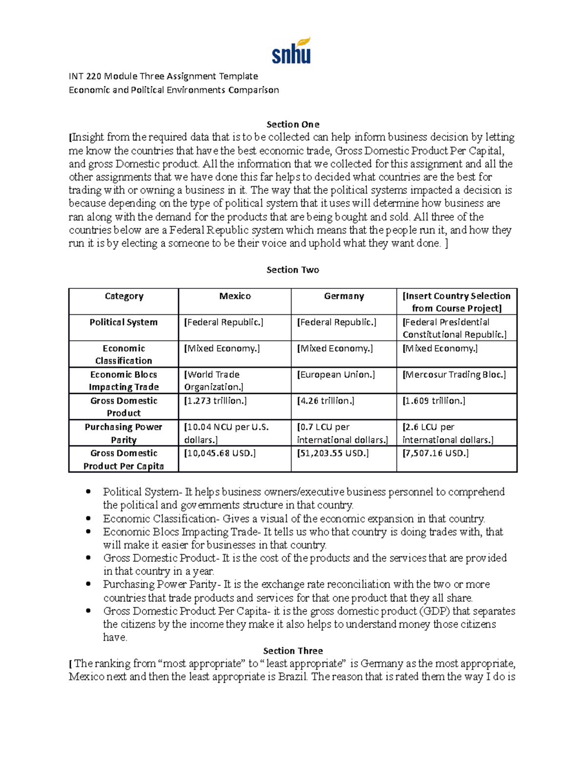 3-2 assignment economics - INT 220 Module Three Assignment Template ...