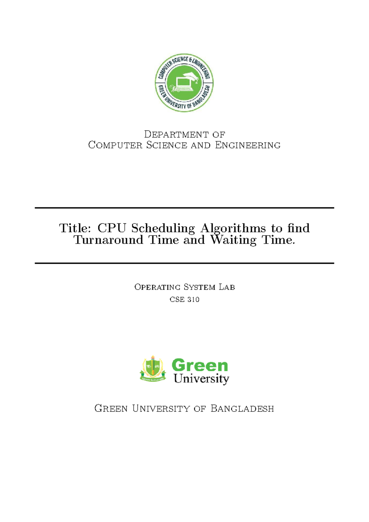 11111 - Os with database - Department of Computer Science and ...