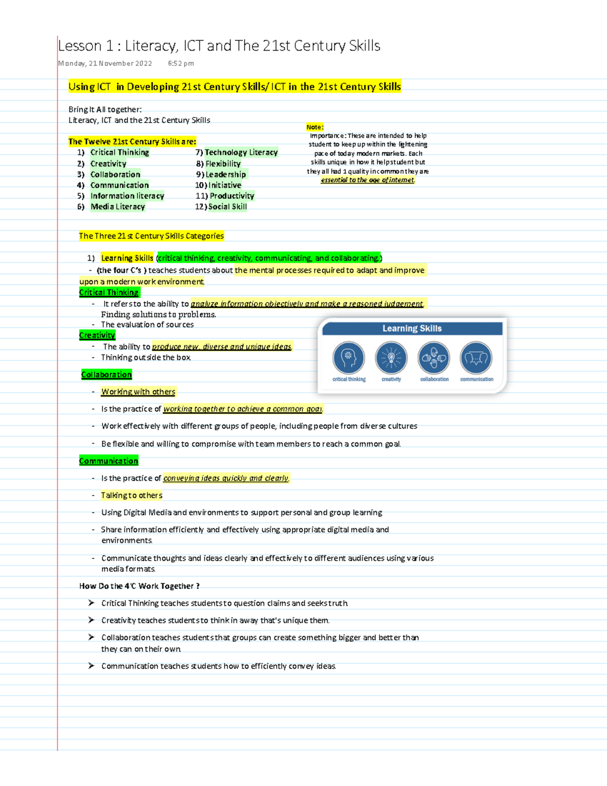 Technology FOR Teaching AND Learning 2 - Using ICT in Developing 21st ...