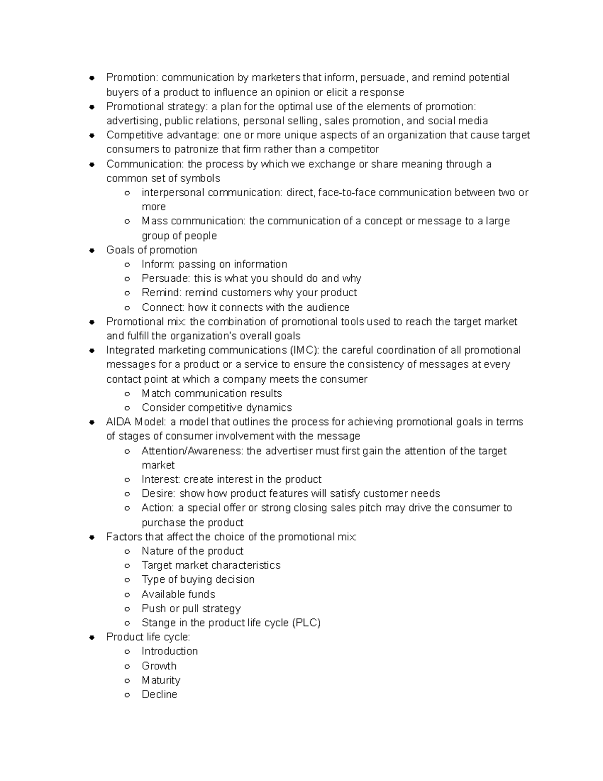 Chapter 15 Marketing Communications - Promotion: communication by ...