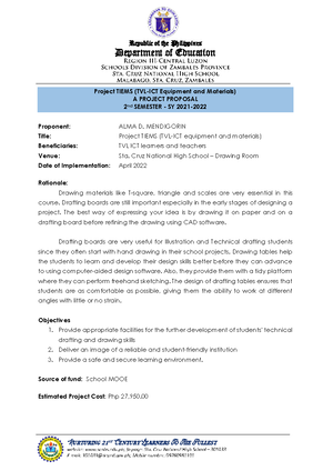 Work Immersion Activity Proposal 2022 - Republic of the Philippines ...