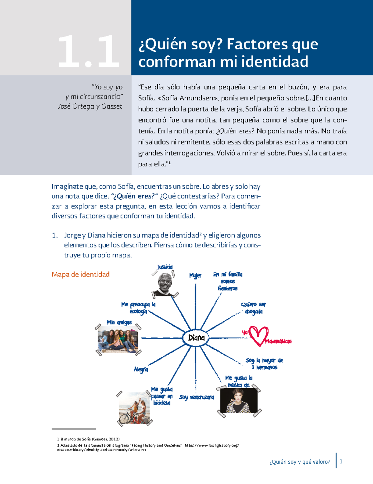 Quien soy?...... - ¿Quién soy y qué valoro? 1 ¿Quién soy? Factores que ...