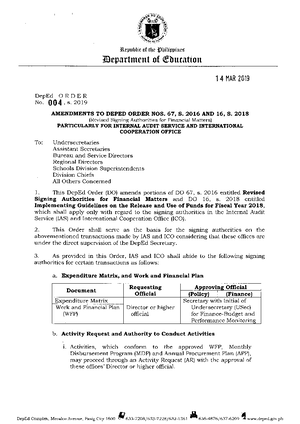 Guidelines on the Implementation of the Senior High School (SHS ...