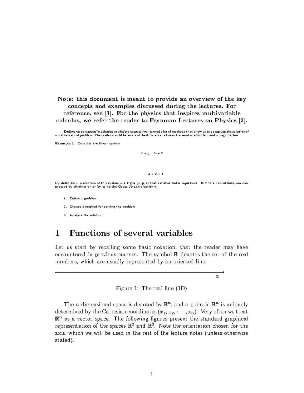 Calculus Three Complete Course Note Summery - Note: this document is ...