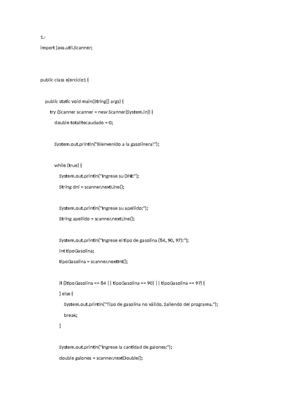 Lab07 - ASD - 1.- import java.util; public class ejercicio1 { public ...